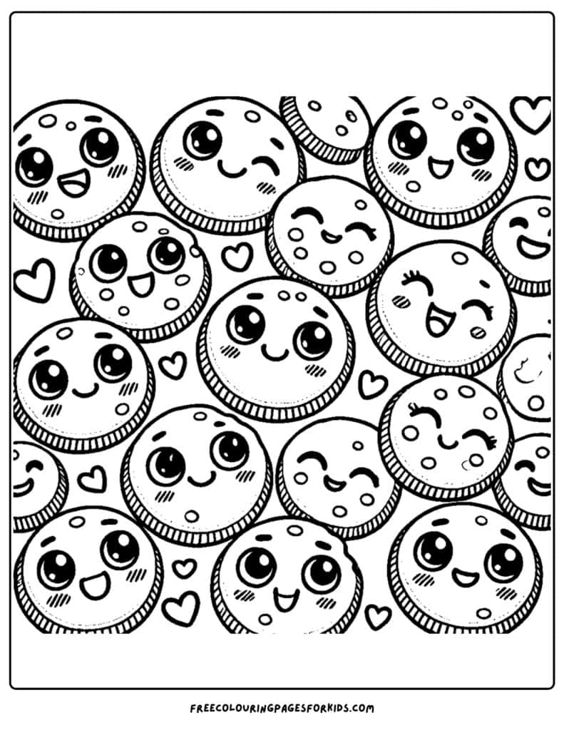 30 Cookie Coloring Pages