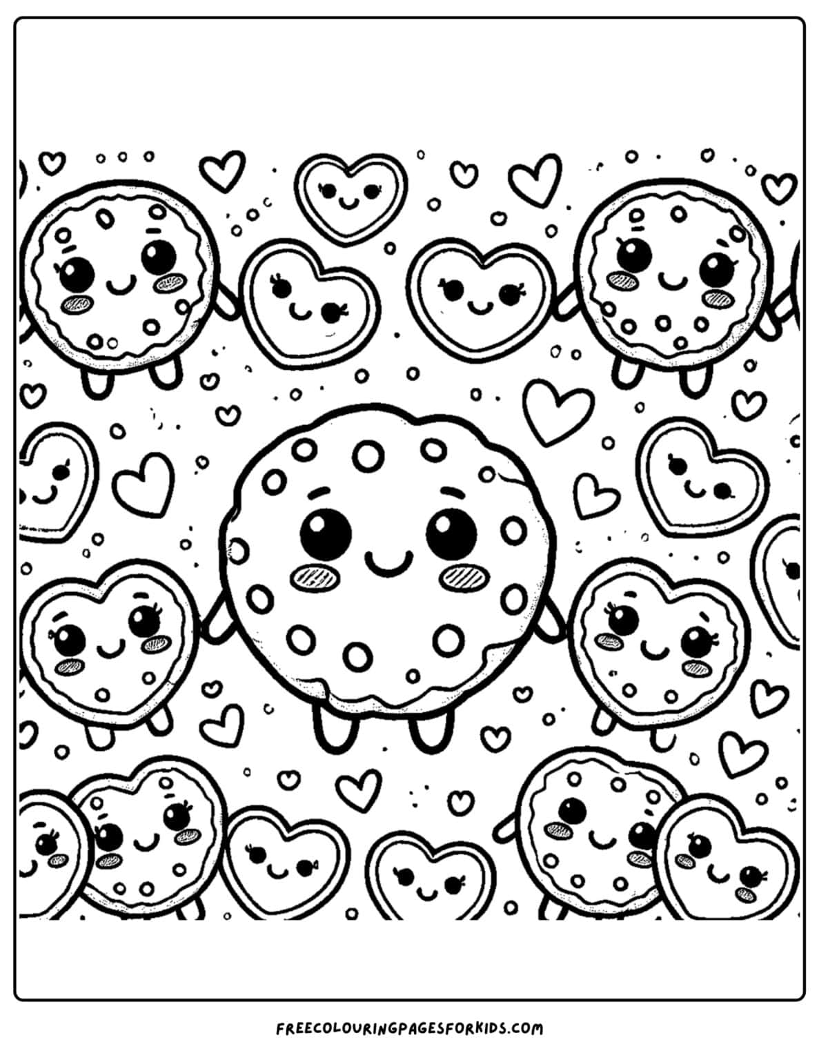 30 Cookie Coloring Pages