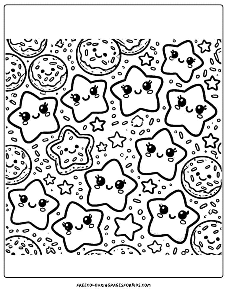 30 Cookie Coloring Pages