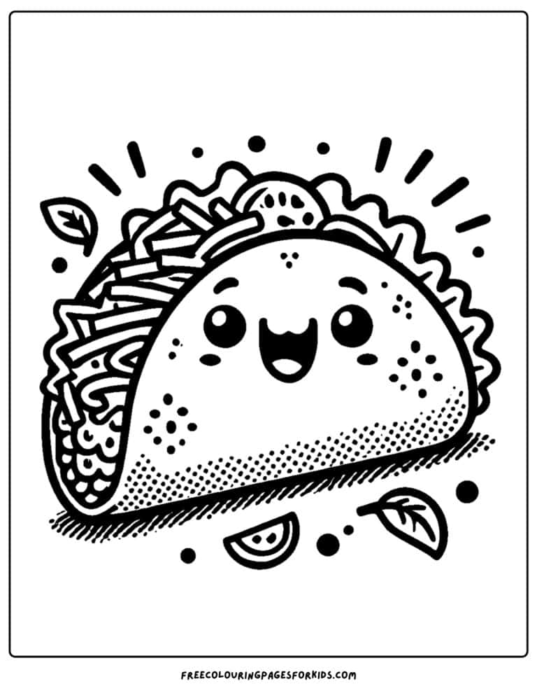 38 Food Coloring Pages