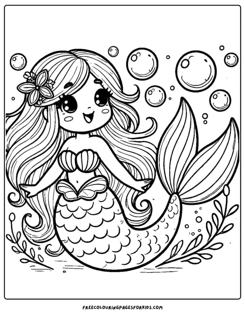 44 Mermaid Coloring Pages