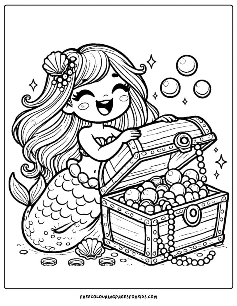 44 Mermaid Coloring Pages