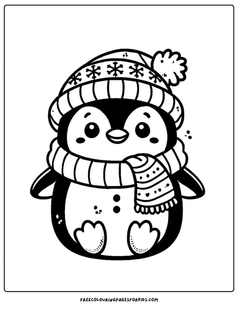 30 Penguin Coloring Pages