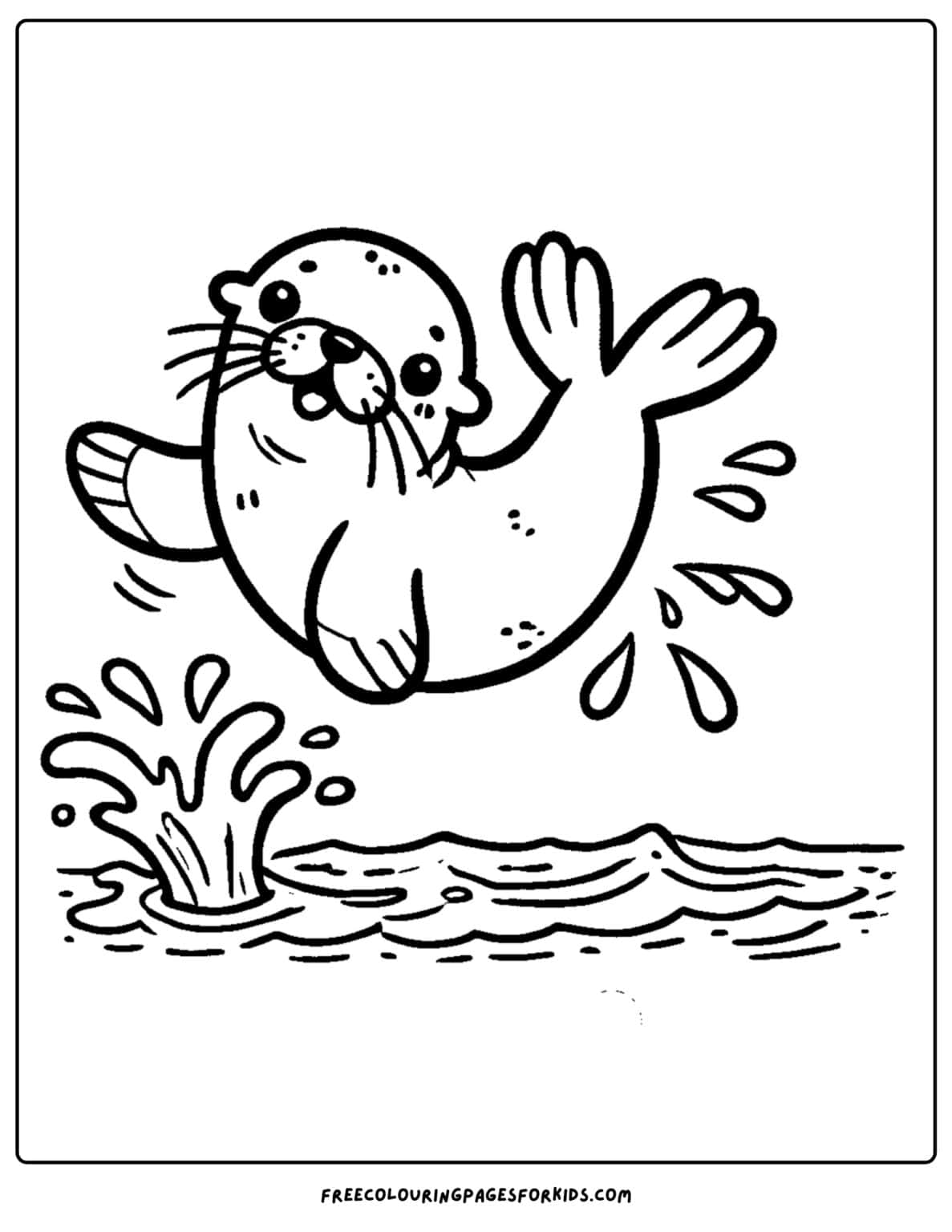 30 Sea Lion Coloring Pages