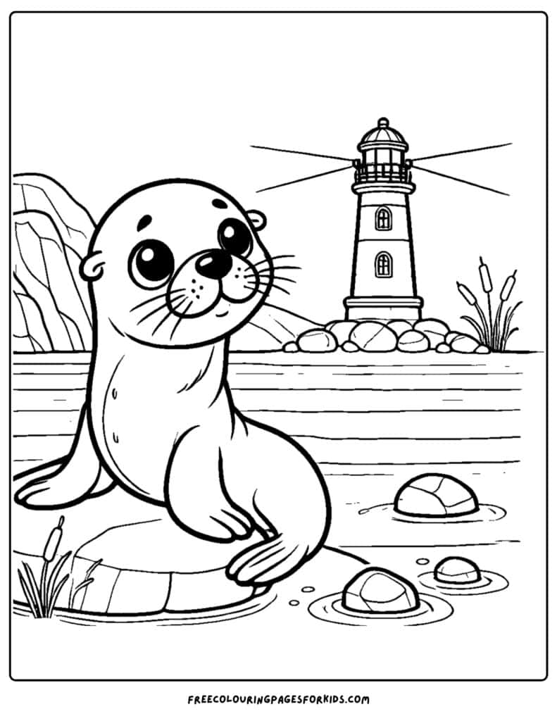 30 Sea Lion Coloring Pages