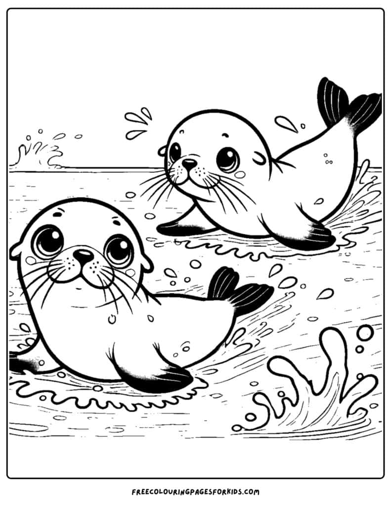 30 Sea Lion Coloring Pages