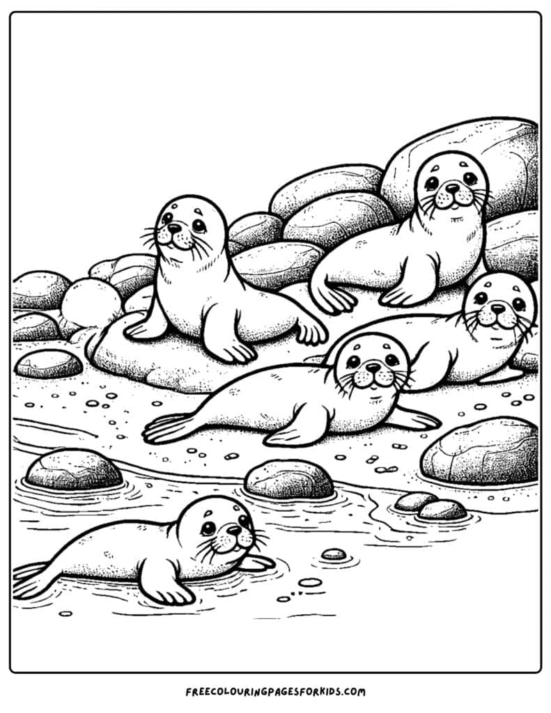 30 Sea Lion Coloring Pages