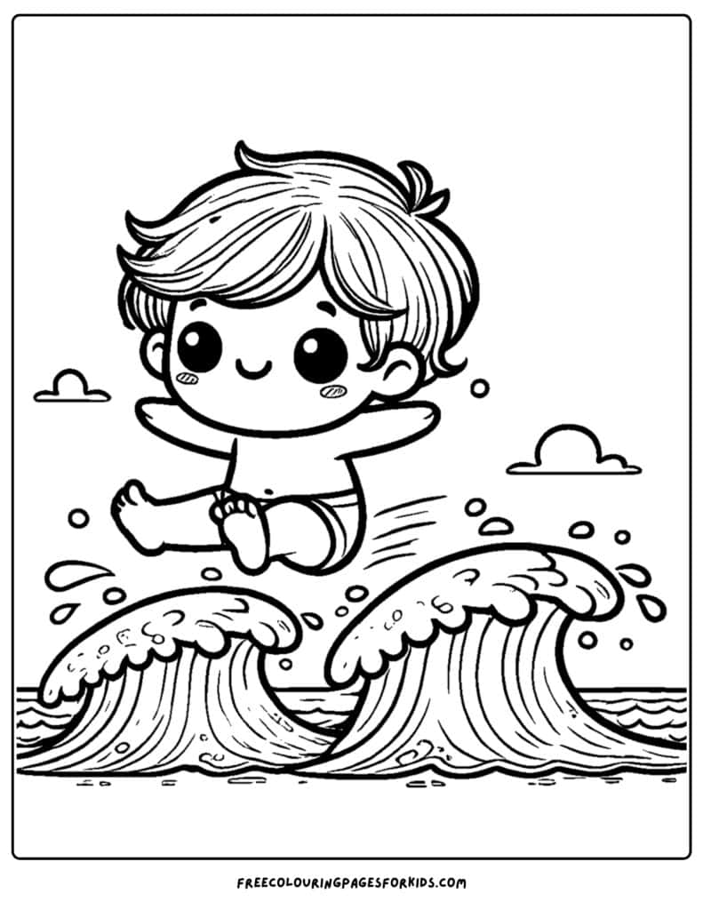 Beach Coloring Pages