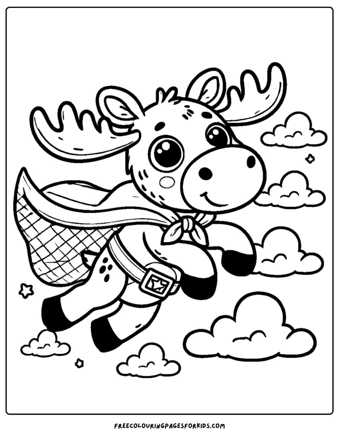 33 Moose Coloring Pages