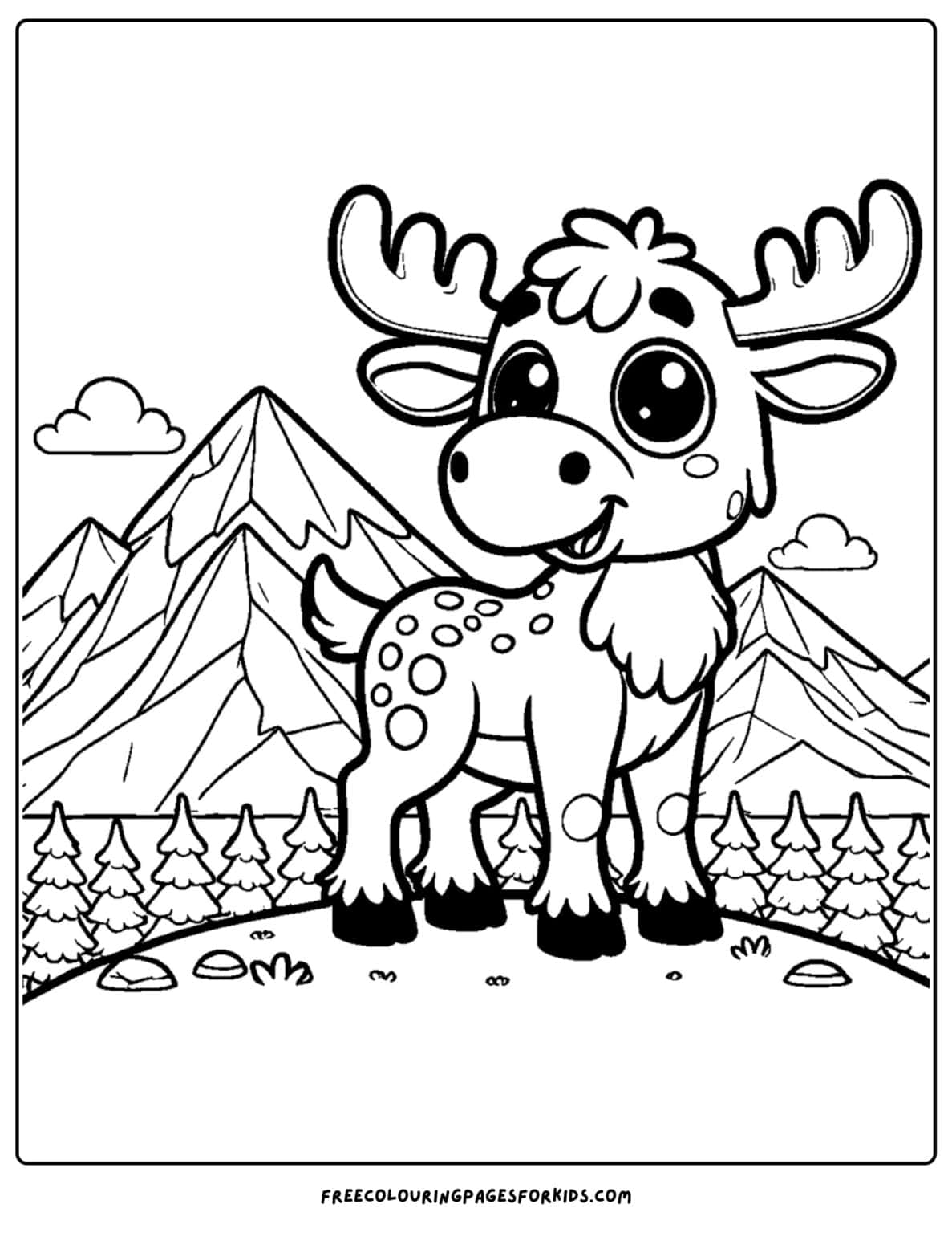 33 Moose Coloring Pages