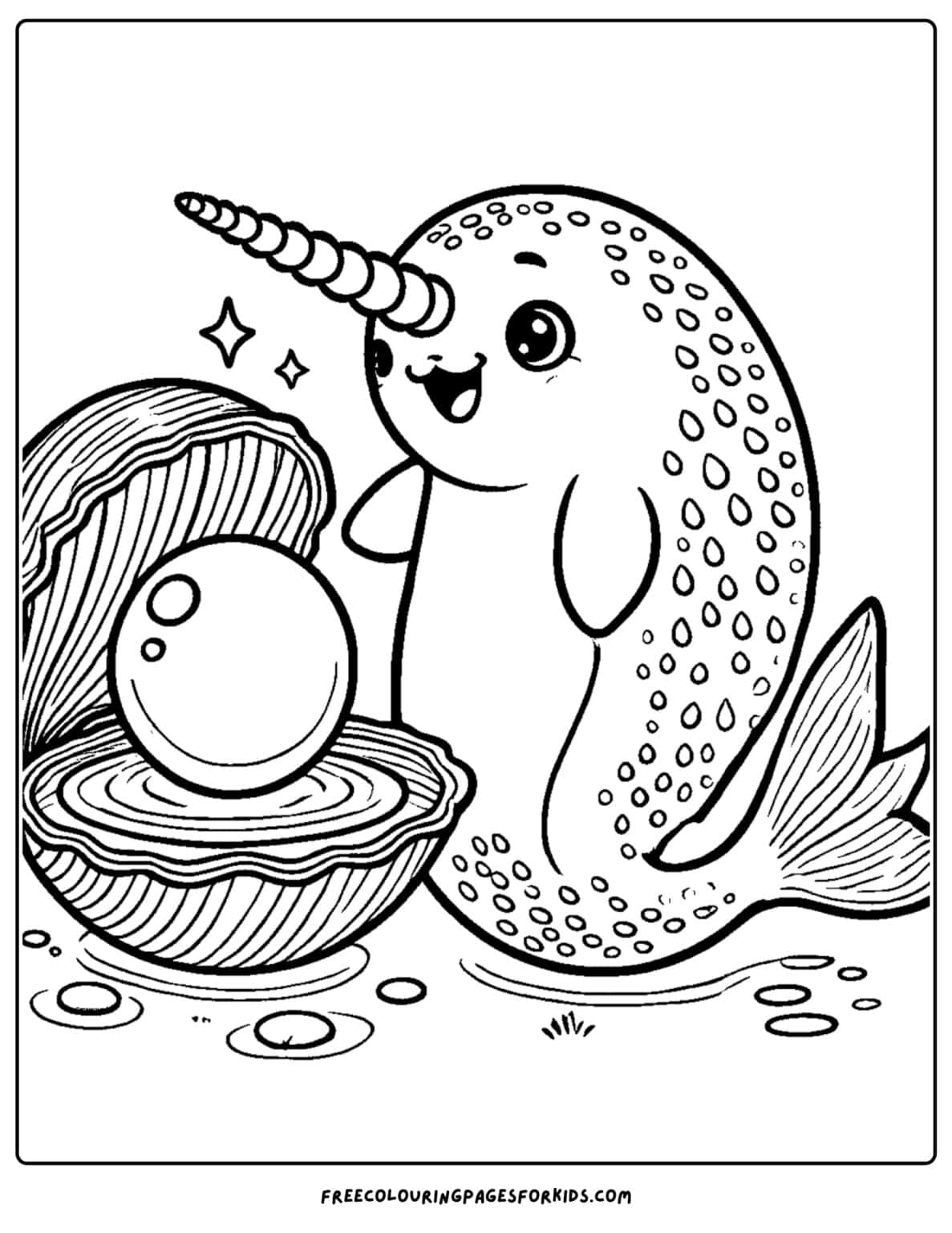 29 Narwhal Coloring Pages