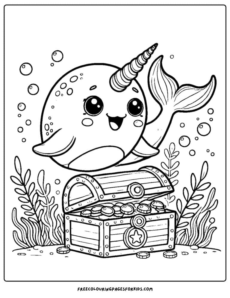 29 Narwhal Coloring Pages