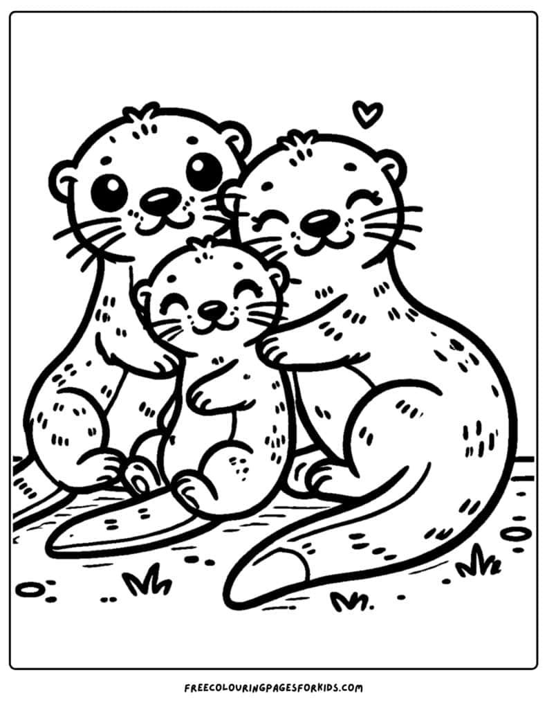 30 Otter Coloring Pages