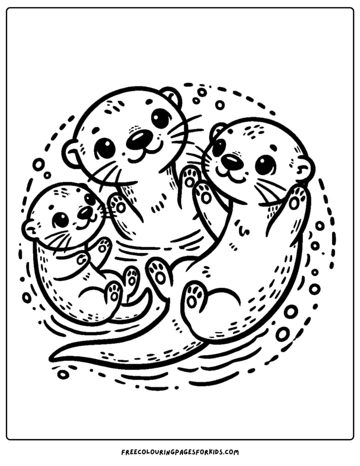 30 Otter Coloring Pages