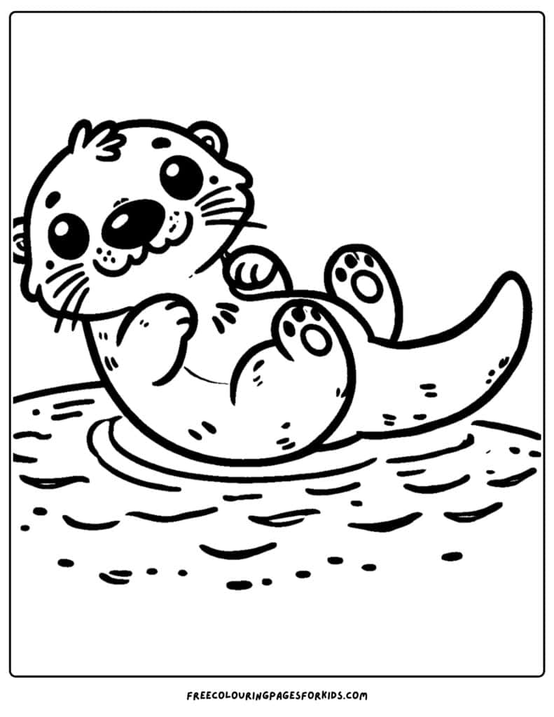 30 Otter Coloring Pages