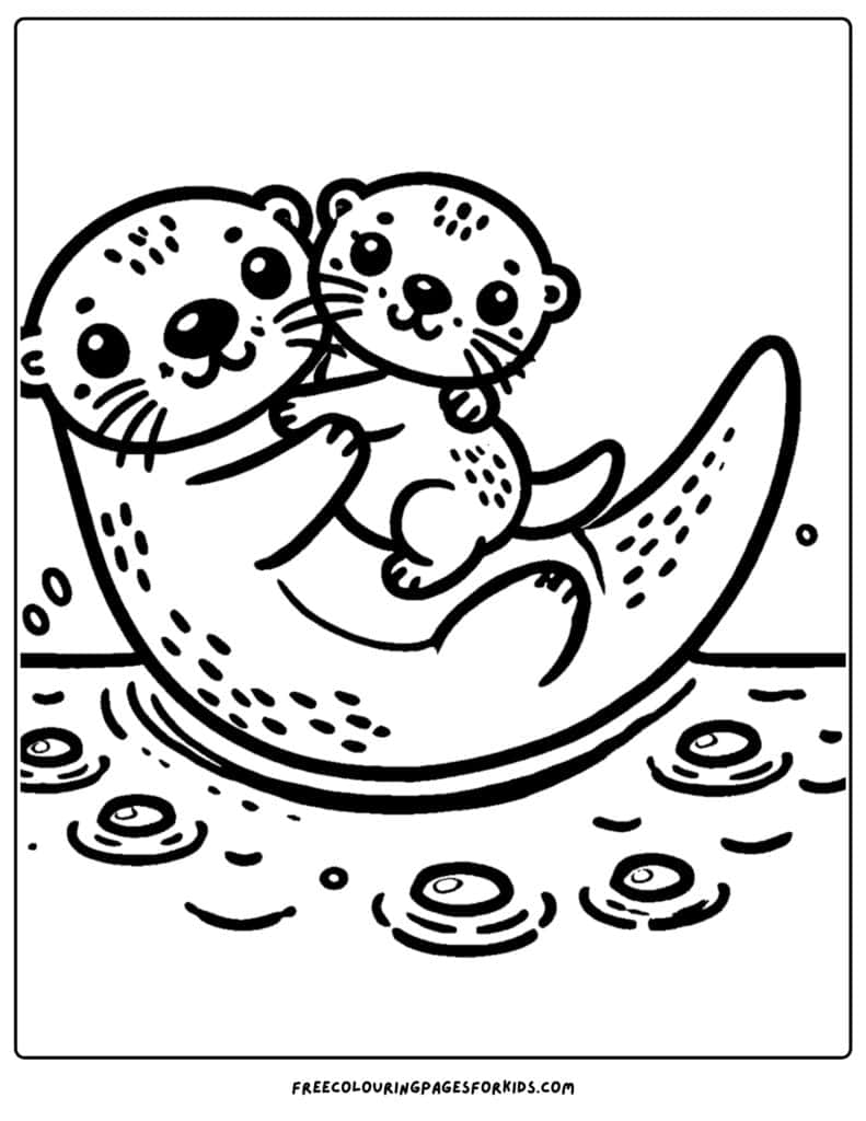 30 Otter Coloring Pages