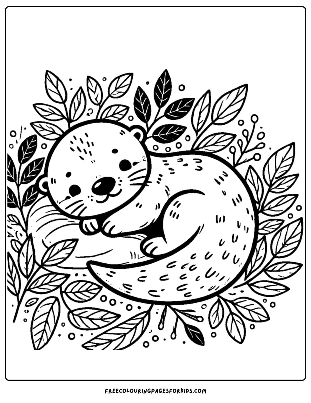 30 Otter Coloring Pages