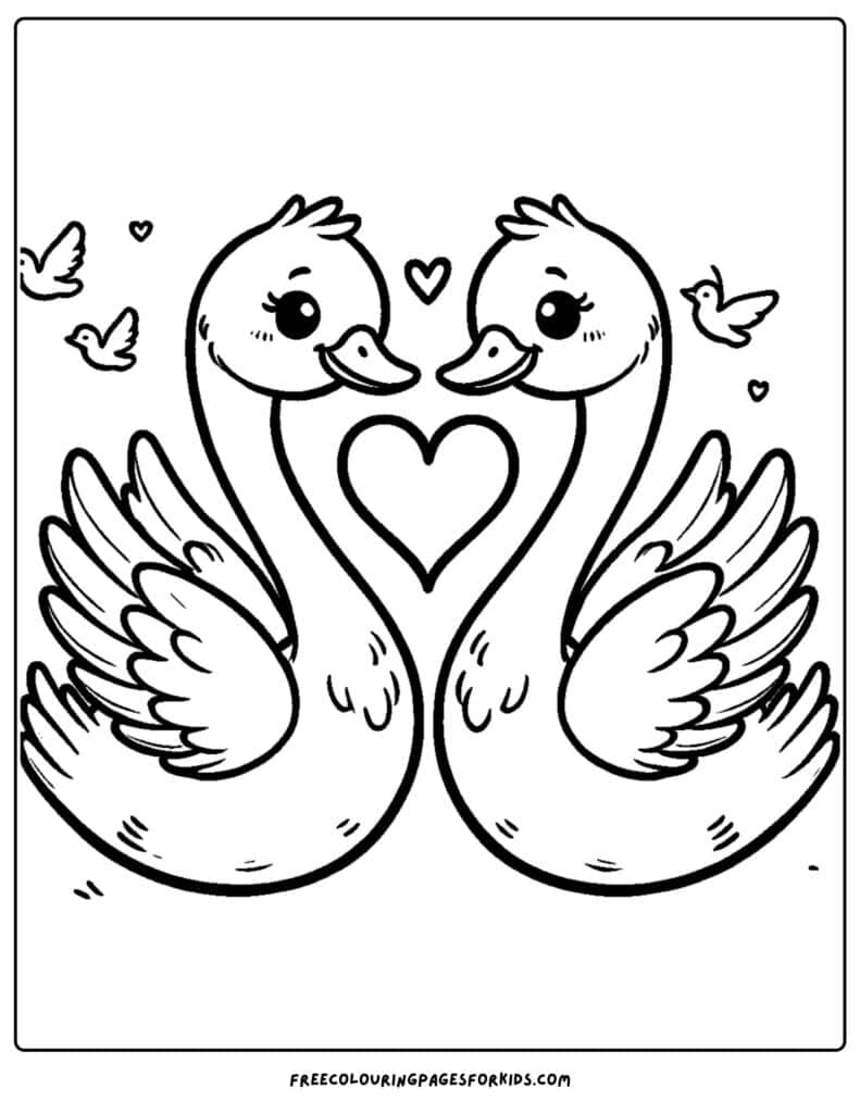 26 Swan Coloring Pages