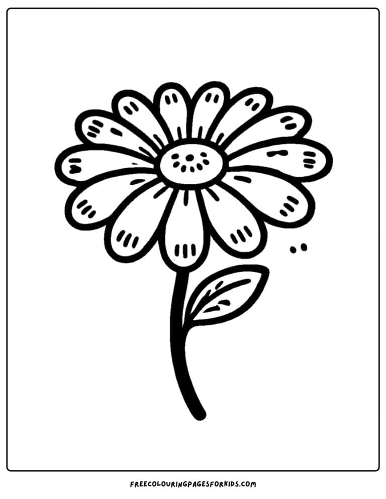 29 Daisy Coloring Pages