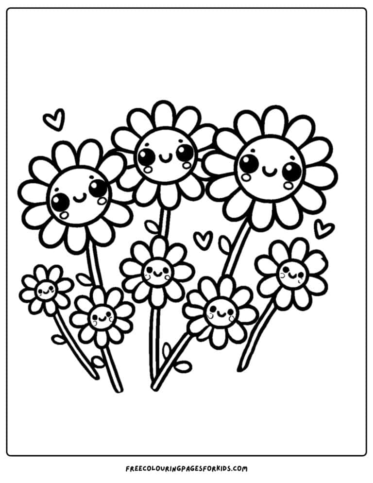 29 Daisy Coloring Pages