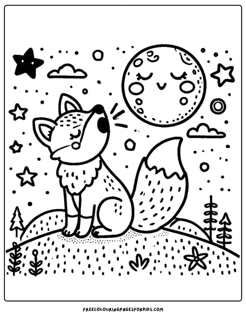 30 Fox Coloring Pages