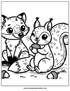 30 Fox Coloring Pages