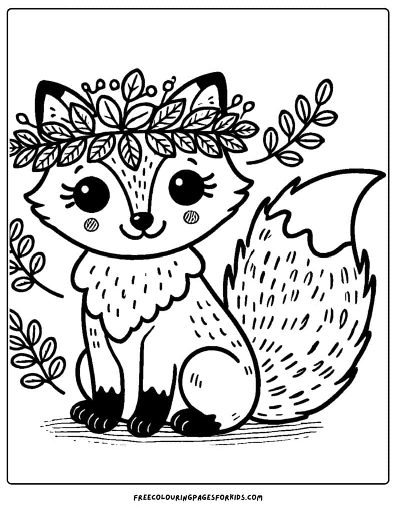 30 Fox Coloring Pages