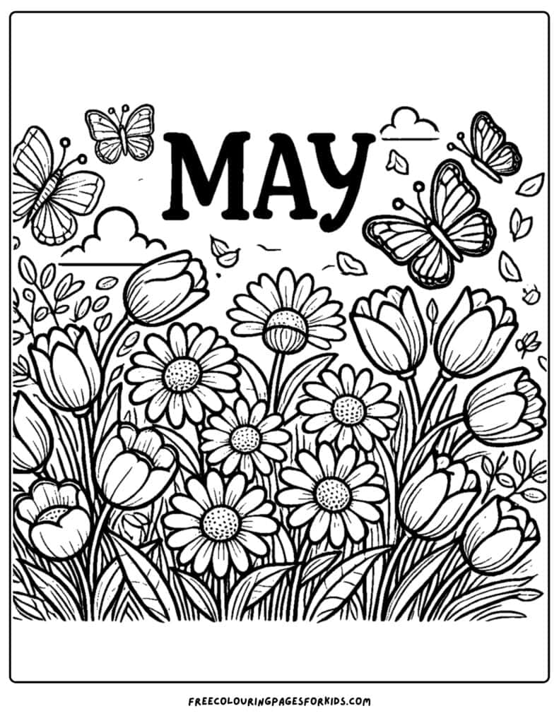 50 May Coloring Pages for Kids