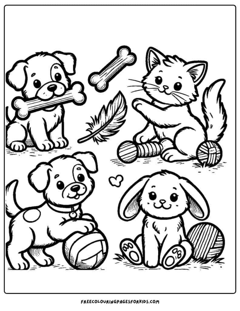 30 Pet Coloring Pages
