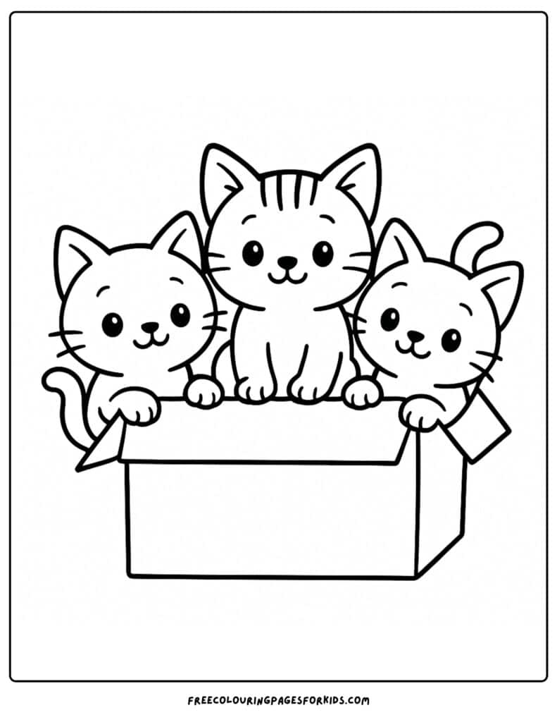 36 Kitten Coloring Pages