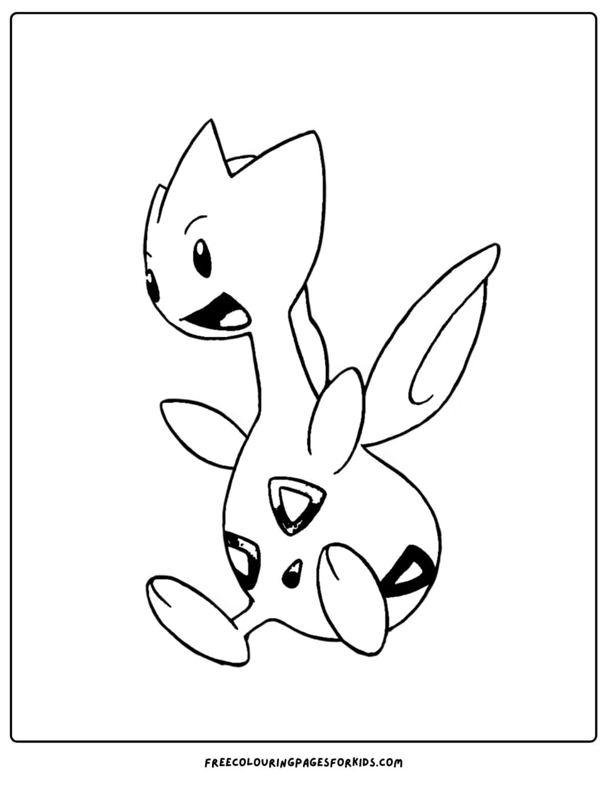 Johto Region Pokemon Coloring Pages