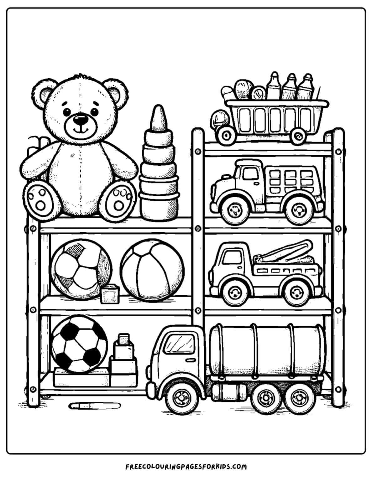 37 Toy Coloring Pages