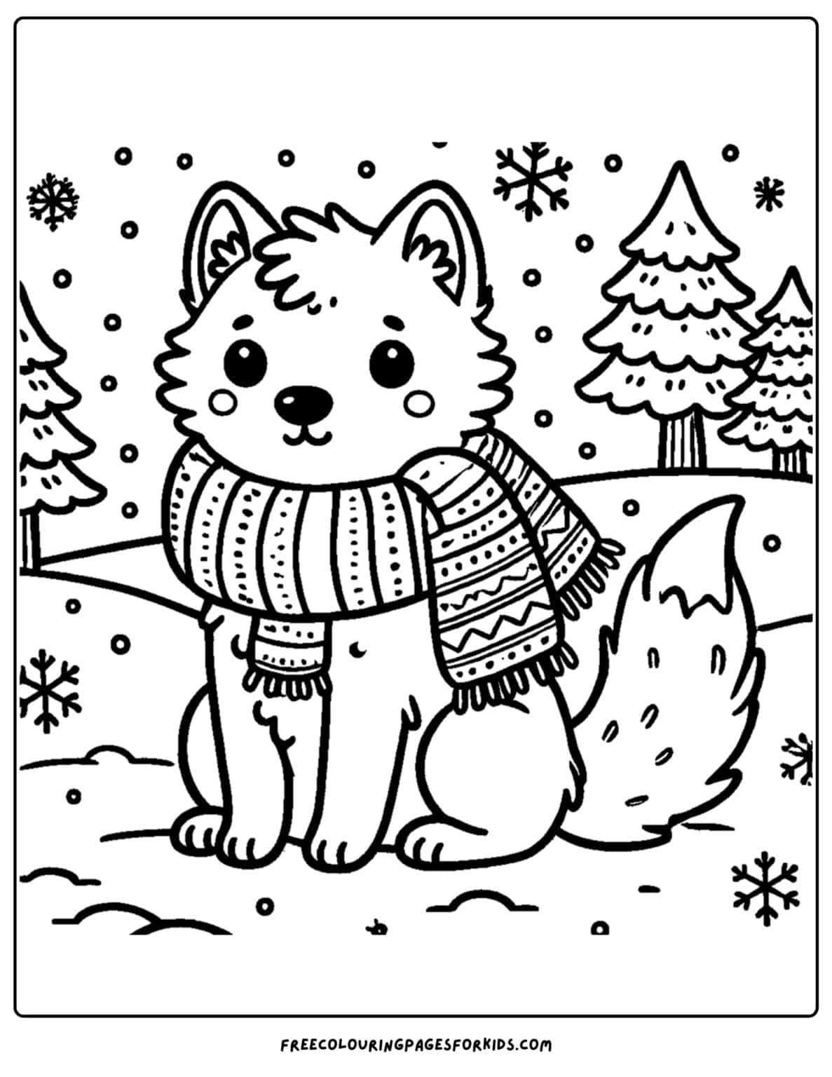 35 Wolf Coloring Pages