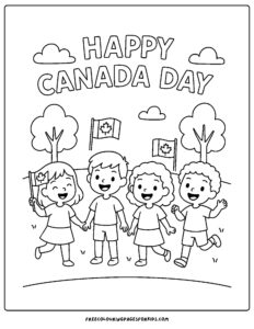 34 Canada Day Colouring Pages