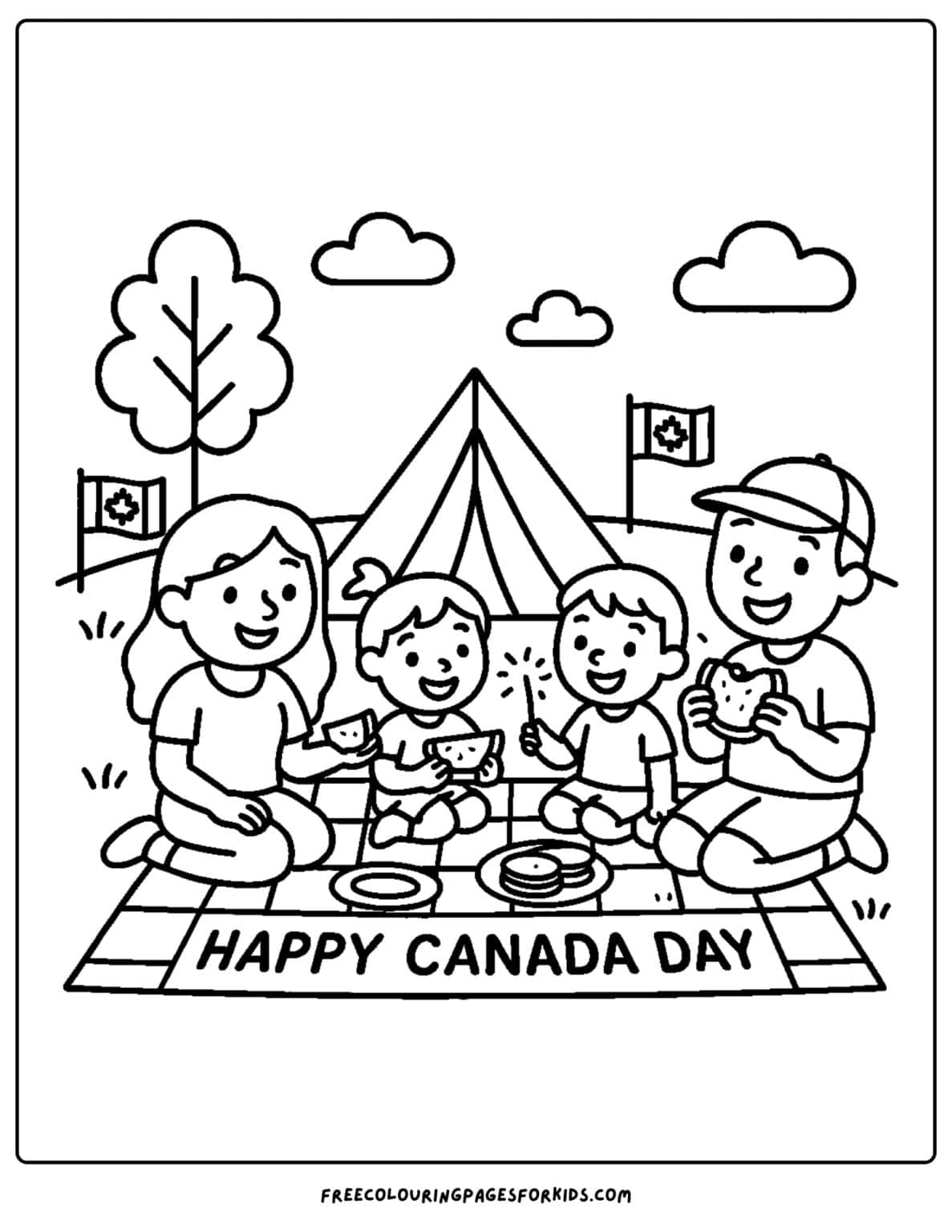 34 Canada Day Colouring Pages