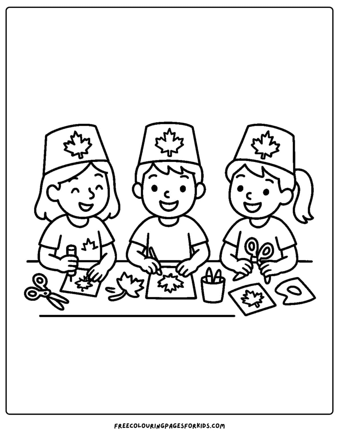 34 Canada Day Colouring Pages