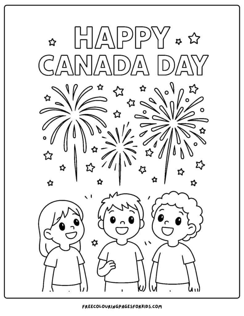 34 Canada Day Colouring Pages