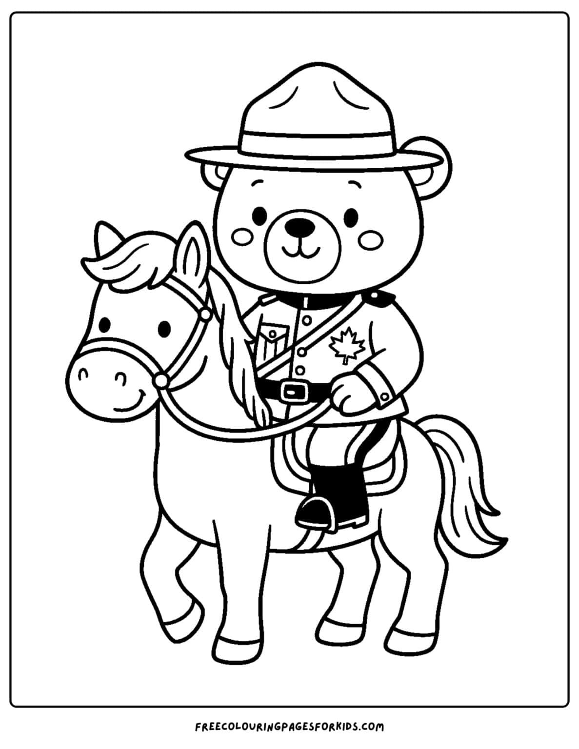 34 Canada Day Colouring Pages