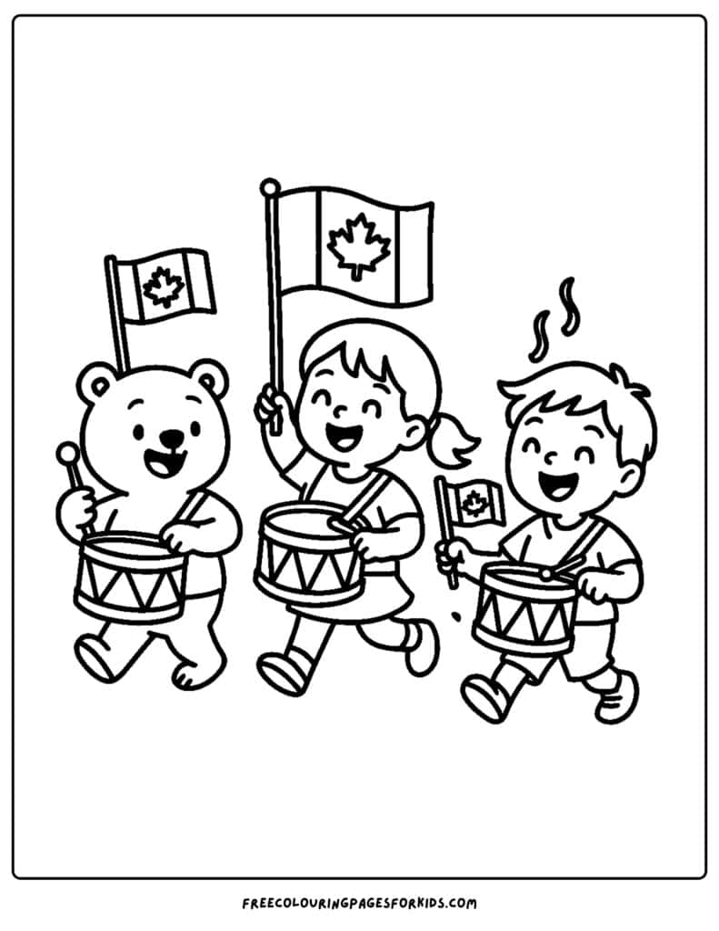 34 Canada Day Colouring Pages