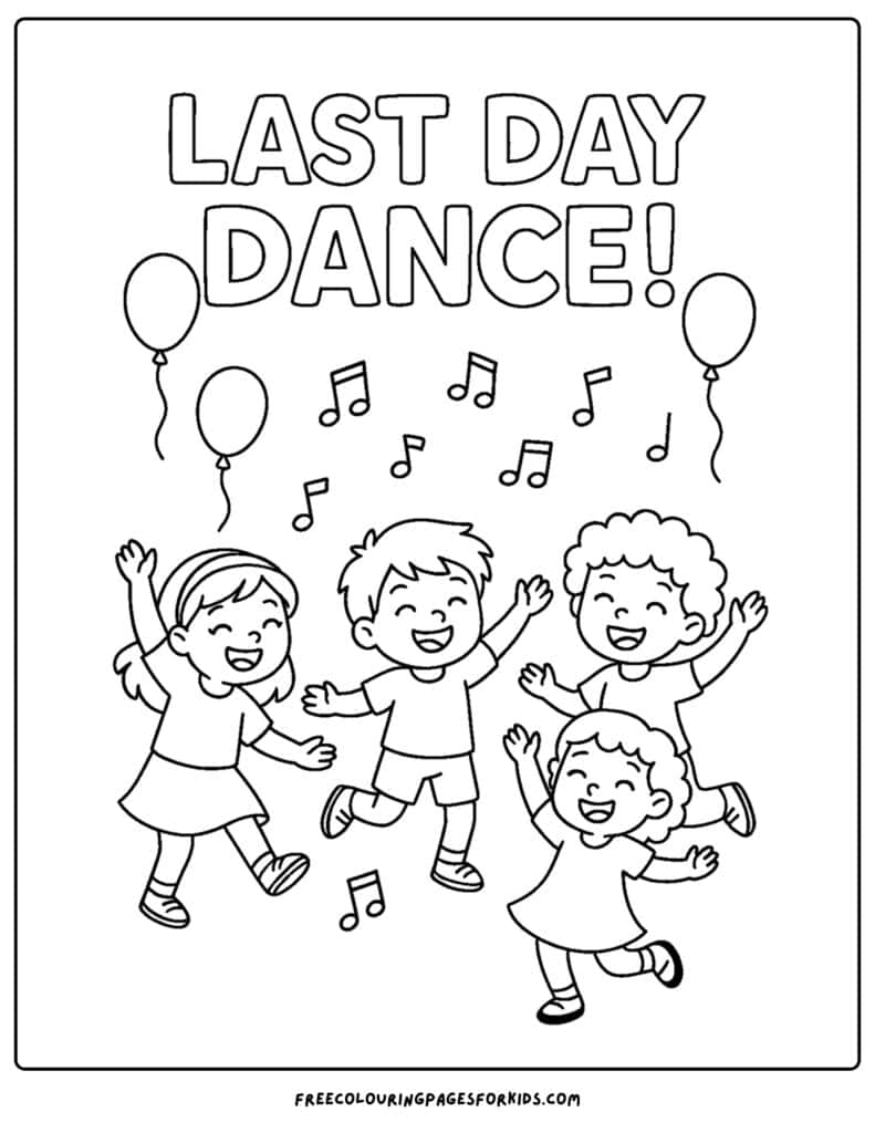 44 Last Day of School Coloring Pages