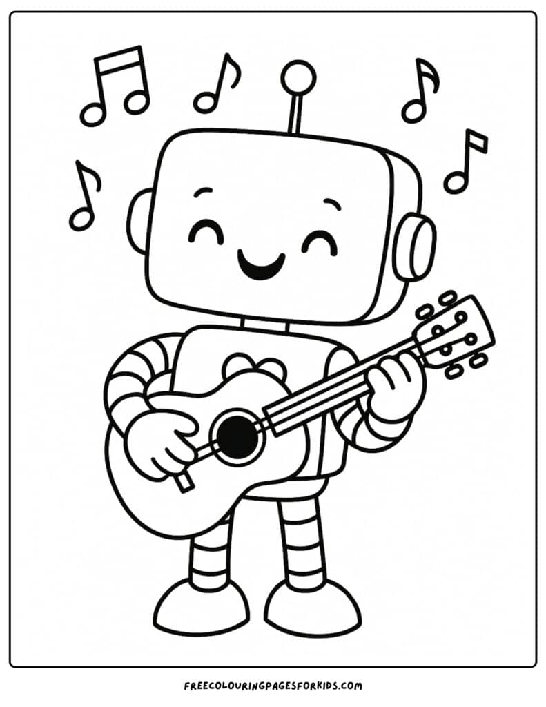 61 Robot Coloring Pages