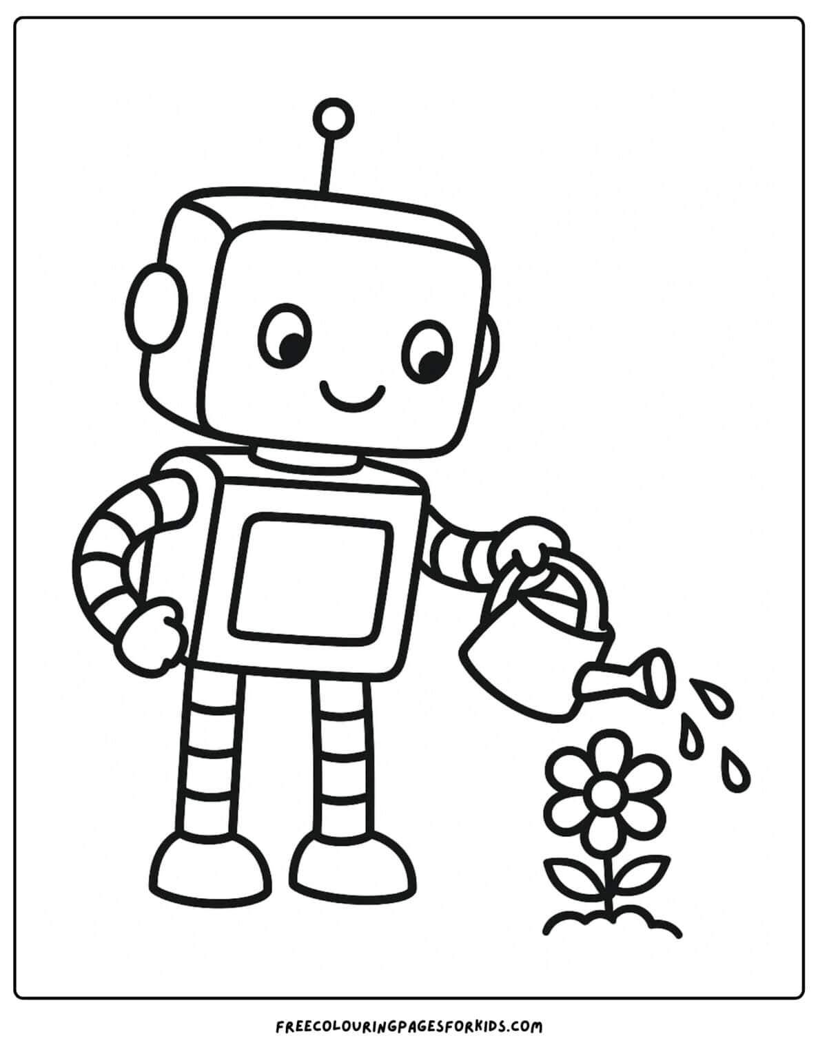 61 Robot Coloring Pages