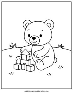 35 Teddy Bear Coloring Pages