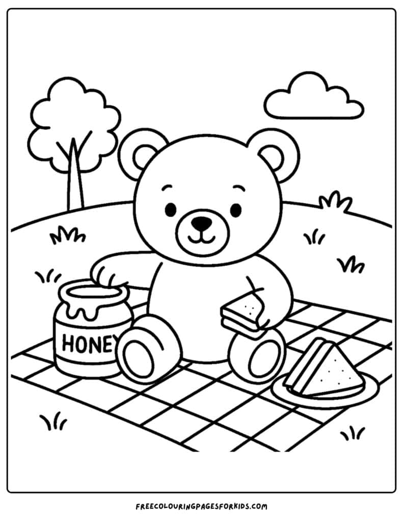 35 Teddy Bear Coloring Pages