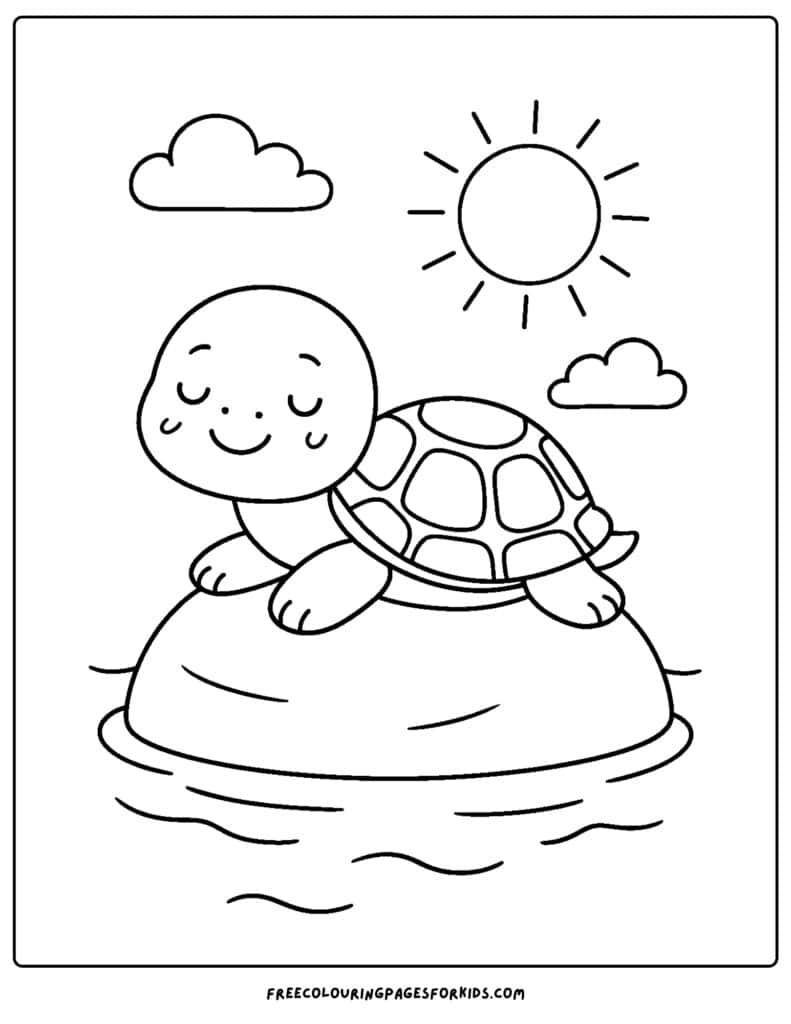 53 Turtle Coloring Pages