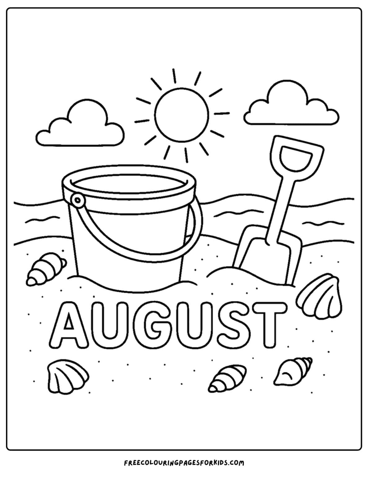 58 August Coloring Pages