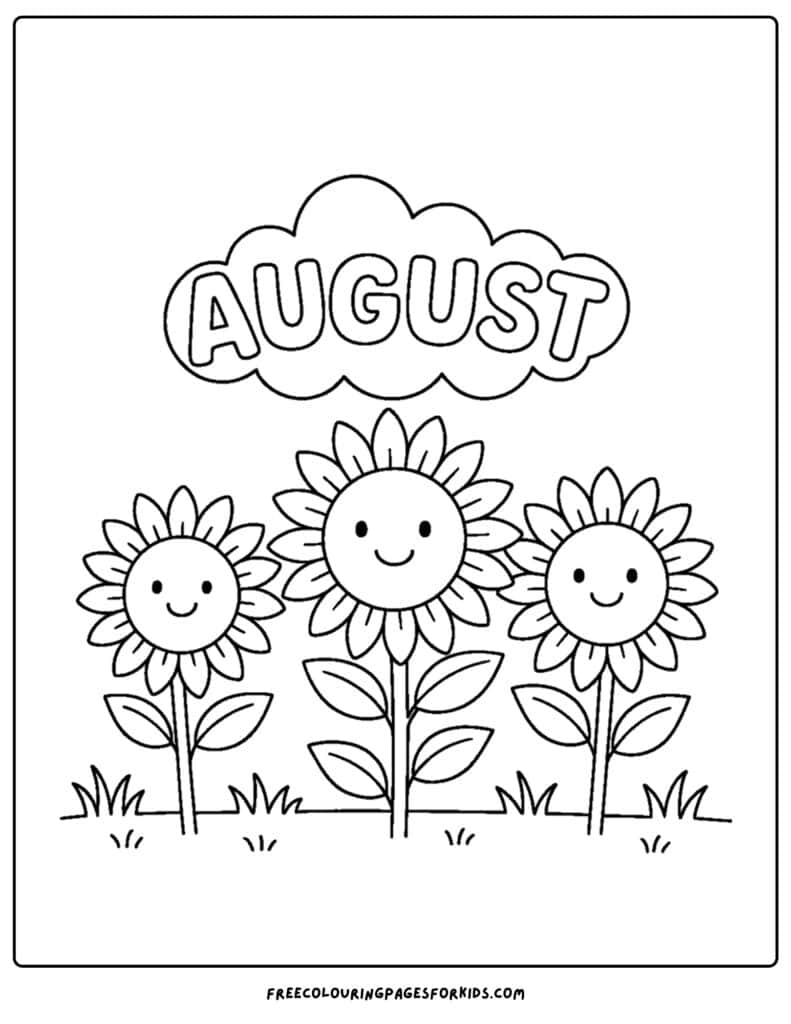 58 August Coloring Pages