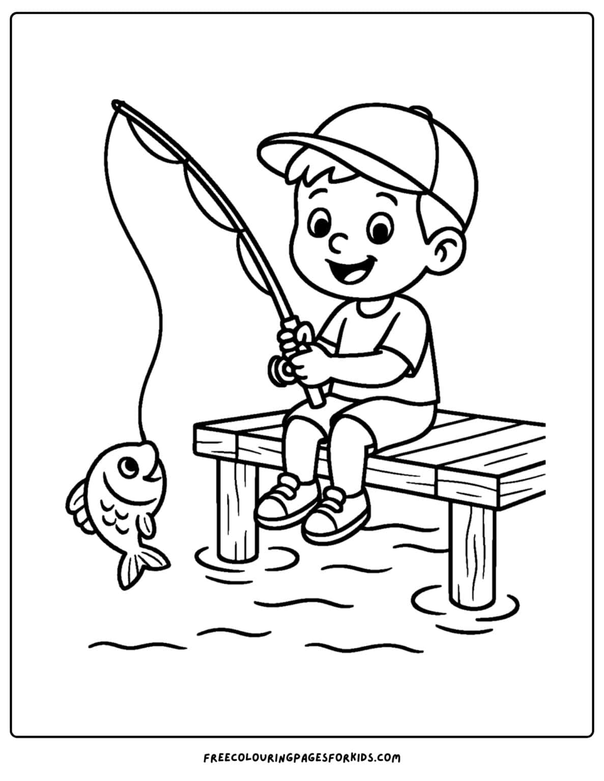 33 Fishing Coloring Pages