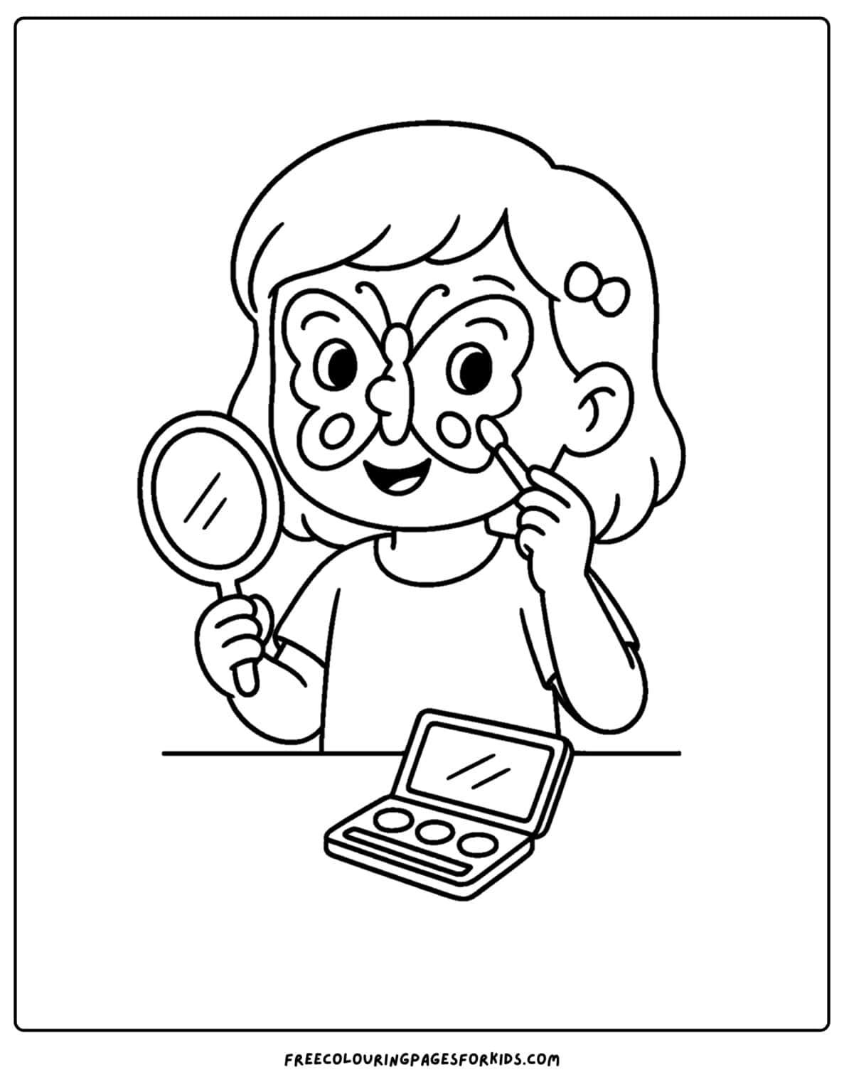 Makeup Coloring Pages