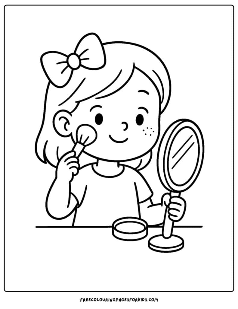 Makeup Coloring Pages